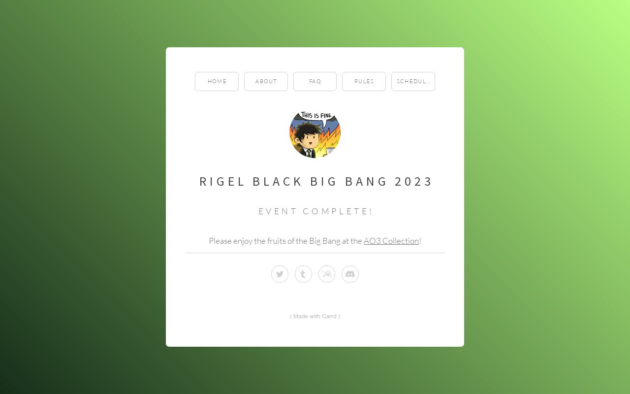 Rigel Black Big Bang 2023